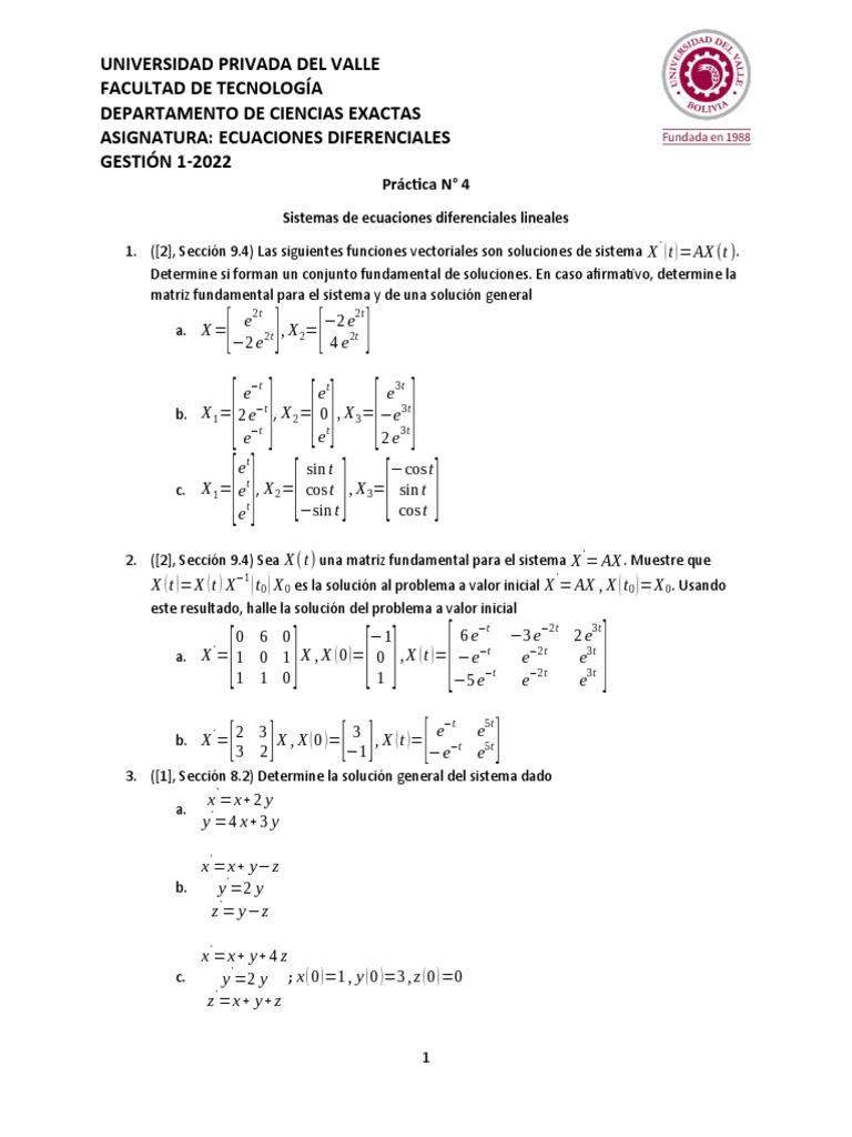 Practica 4 ED - Mod | PDF | Ecuaciones | Calculo diferencial