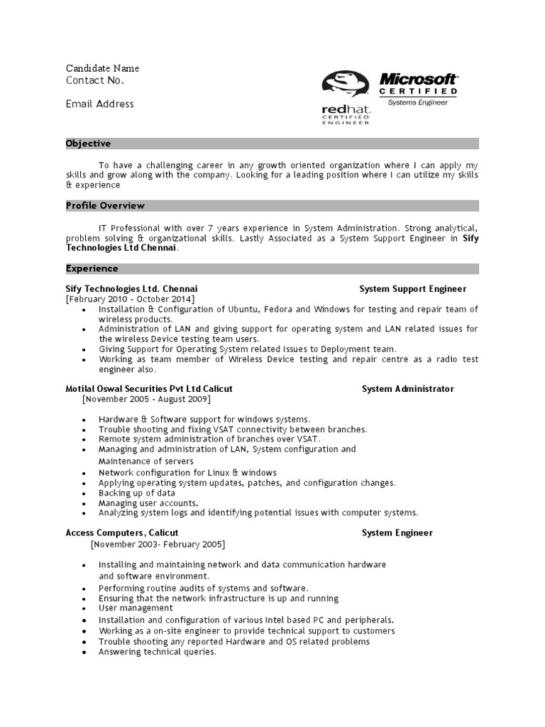 System Administrator | PDF | Business | Computers