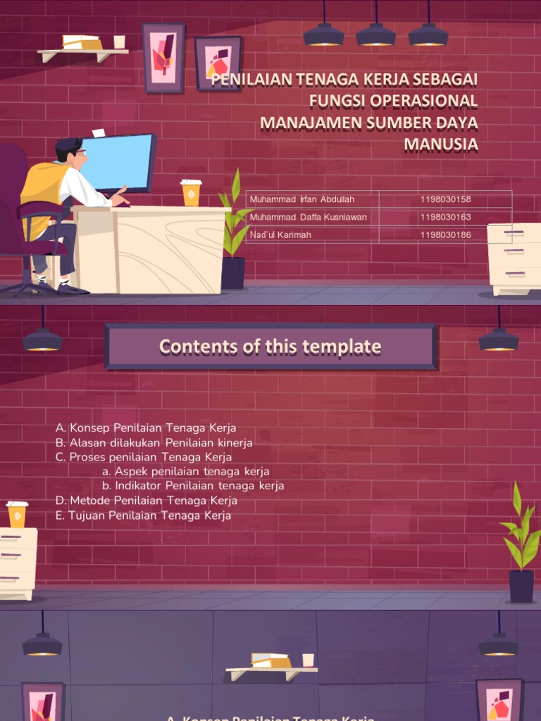 MSDM KEL 3 (Penilaian Tenaga Kerja) | PDF