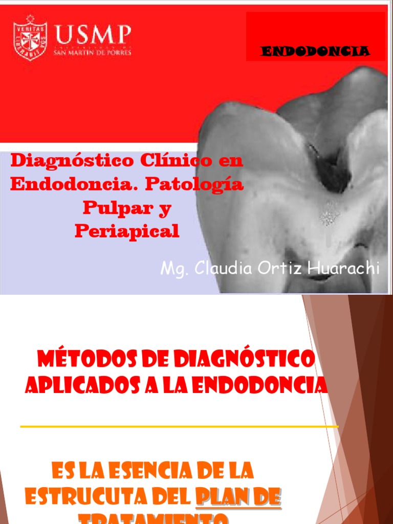 Diagnóstico y Patología Pulpar 2022 | PDF | Medicina CLINICA | Especialidades Medicas