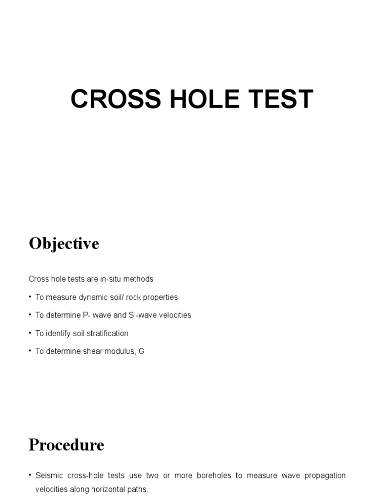 Cross Hole Test | Download Free PDF | Waves | Casing (Borehole)