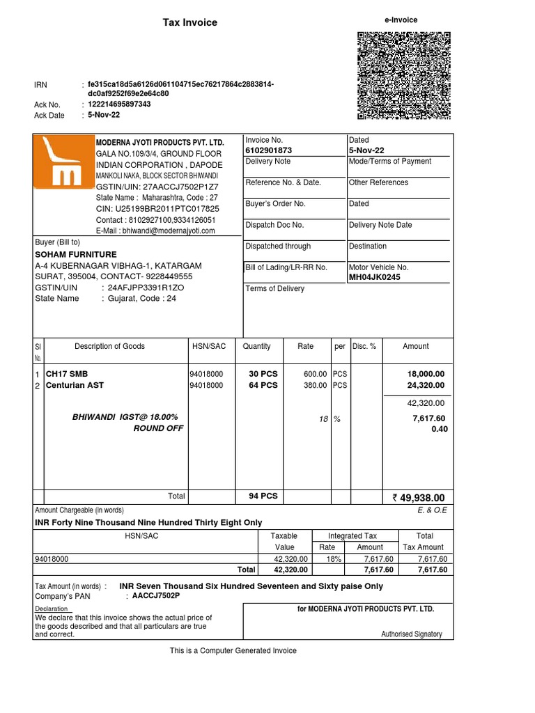 Tax Invoice | PDF | Market (Economics) | Economies