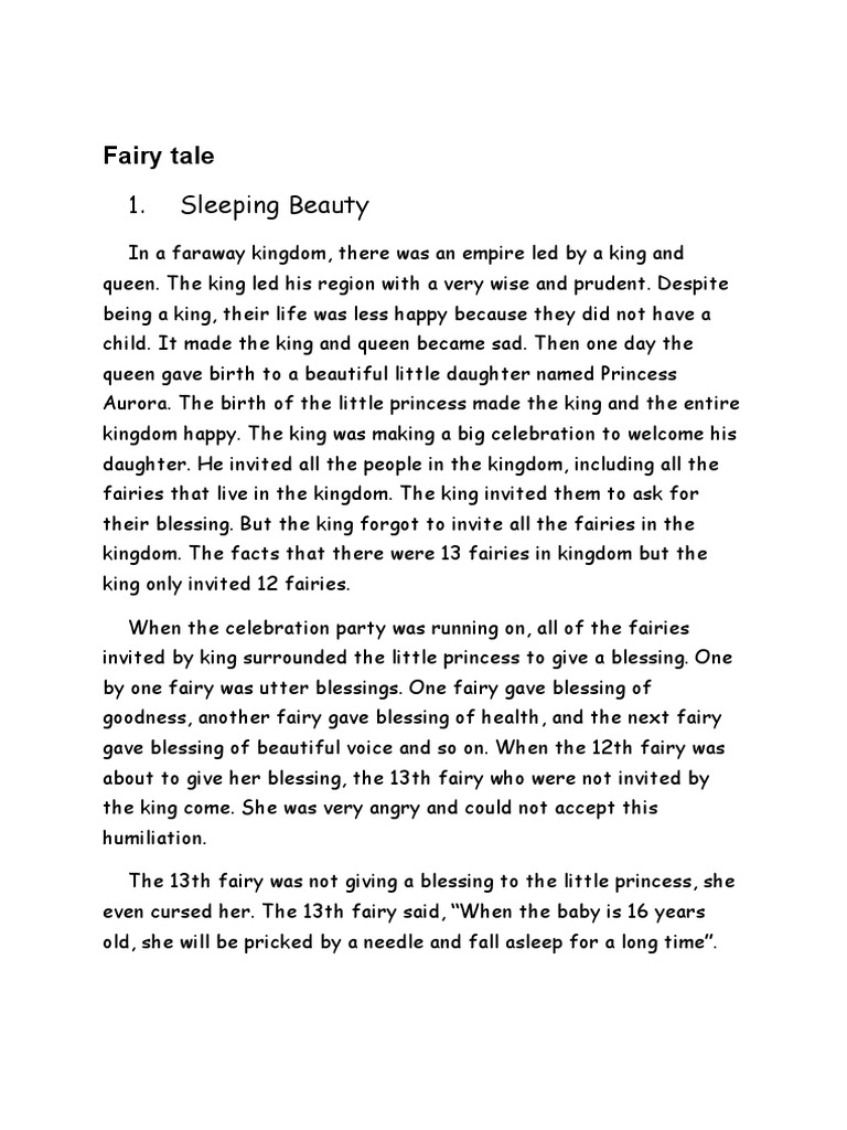 Fairy Tale | PDF | Sleeping Beauty | Pinocchio