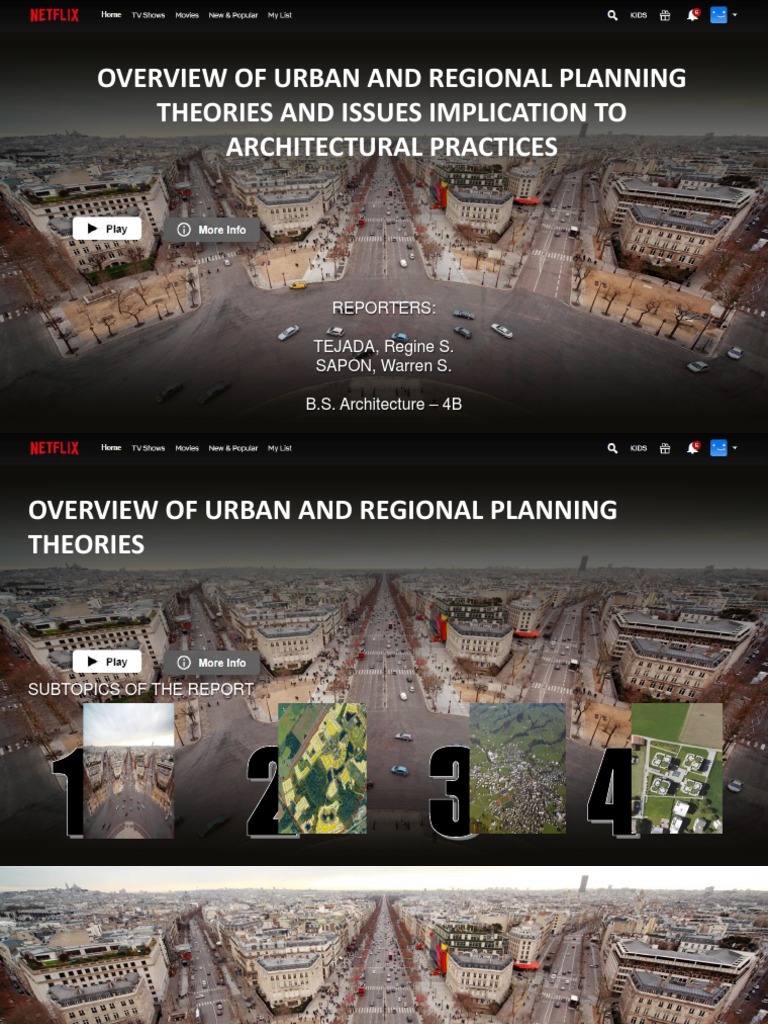 Group No. 5 - Overview of Urban Planning Theories Ans Issues ...