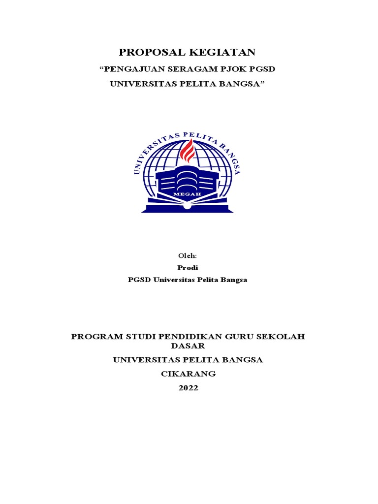 Proposal Pengajuan Seragam PJOK PGSD Angkatan 21 | PDF