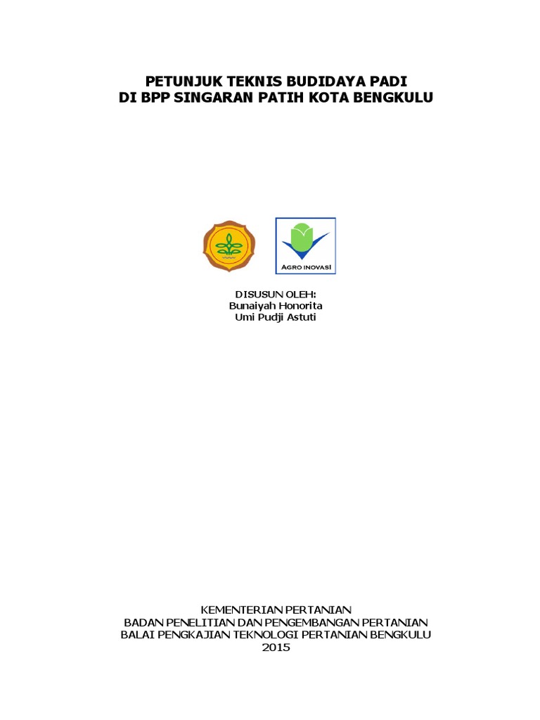 Petunjuk Teknis Budidaya Padi | PDF