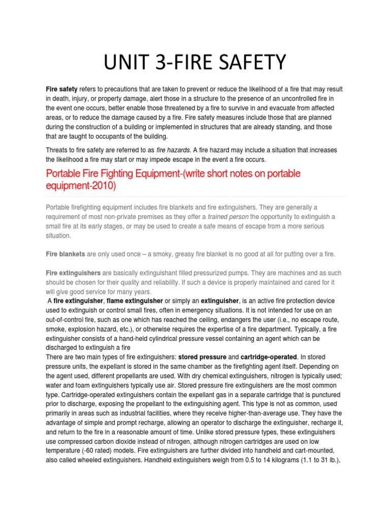 Unit-3 Fire Fighting Services | PDF | Fire Sprinkler System | Stairs