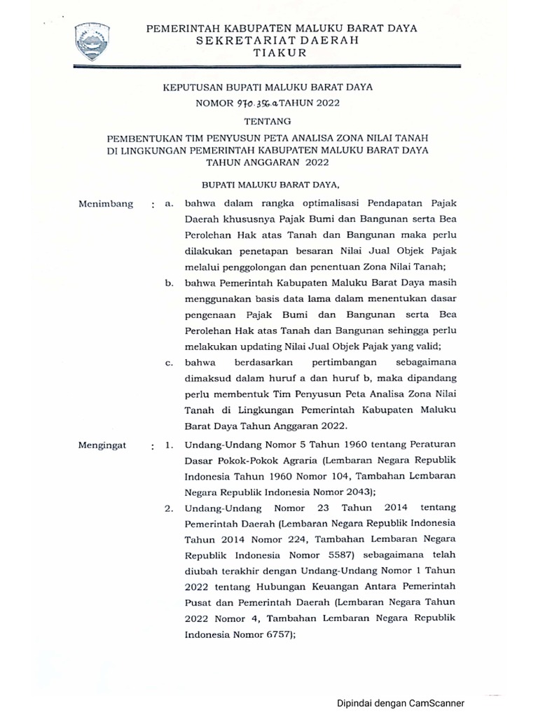 SK-Tim Penyusun ZNT | PDF