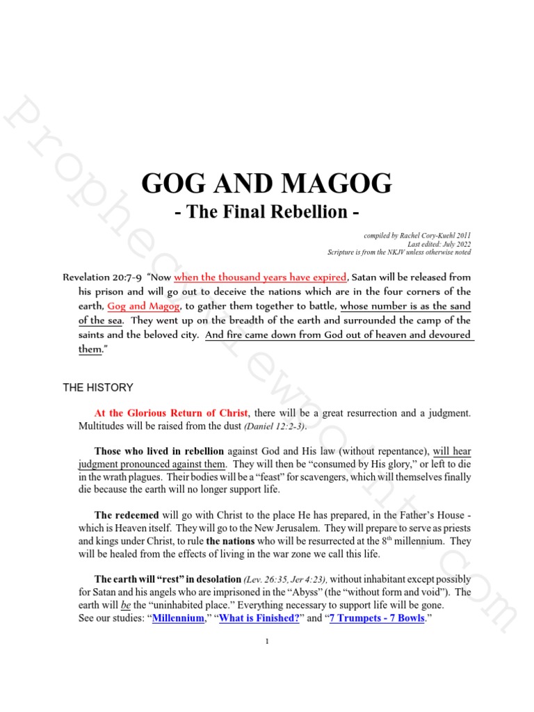 14-Gog and Magog | PDF | Book Of Ezekiel | Armageddon