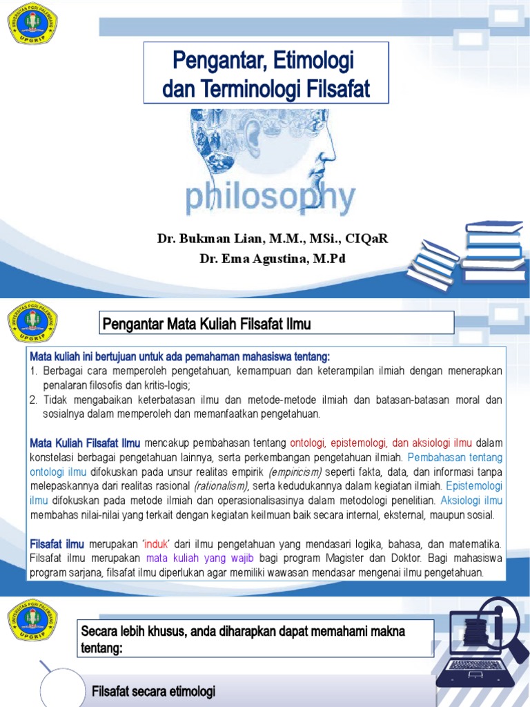 Etimologi dan Terminologi Filsafat | PDF