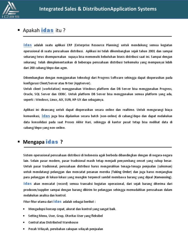 IDAS Indonesia | PDF