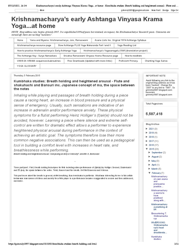 Breath Holding and Heightened Arousal - Flute and Shakuhachi and Bansuri Inc. Japanese Concept ...