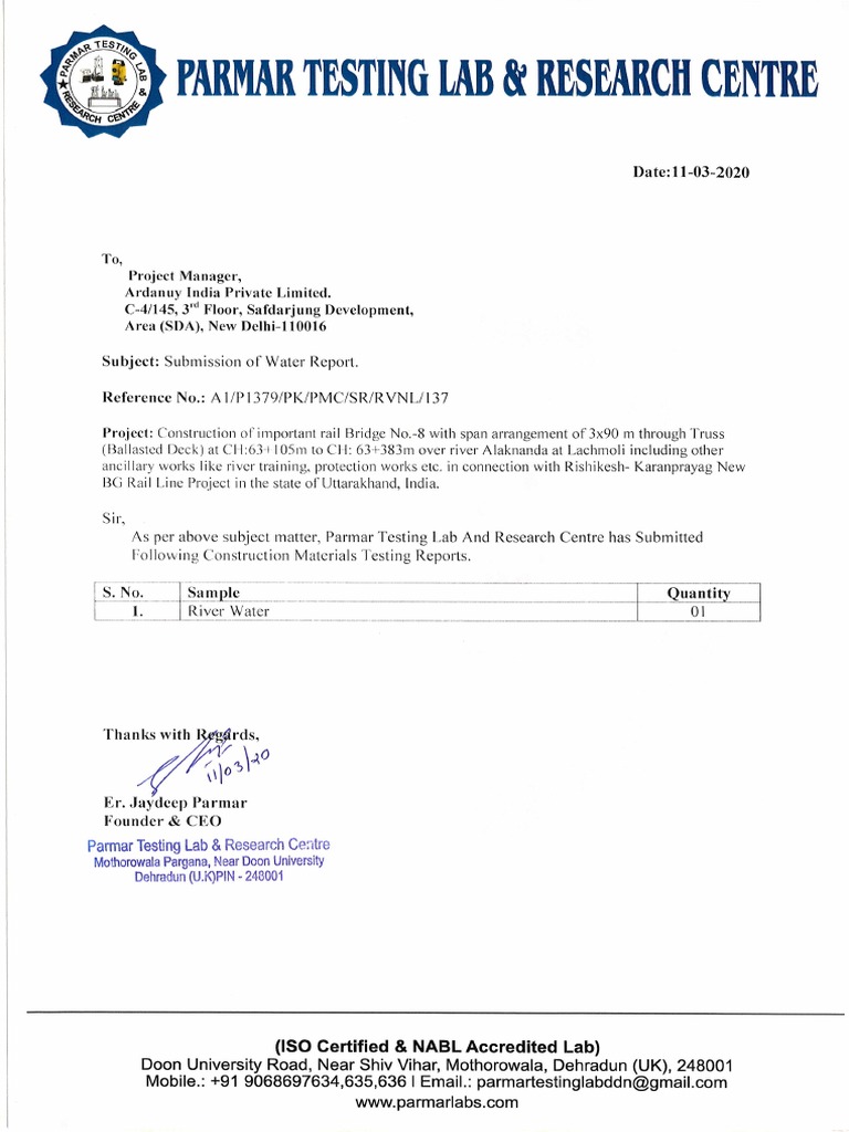 LTR No.137 Water Report | PDF | Transport Buildings And Structures ...