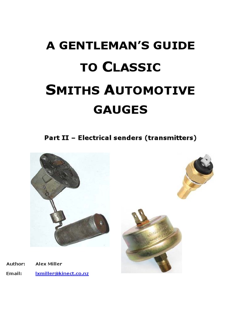 Understanding Classic Smiths Automotive Gauges: A Guide to Electrical ...