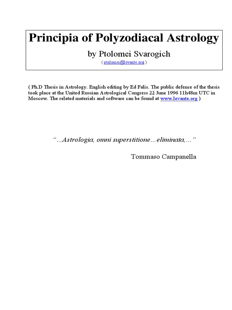 Ptolomei Svarogich_1996_Principia of Polyzodiacal Astrology_Thesis ...