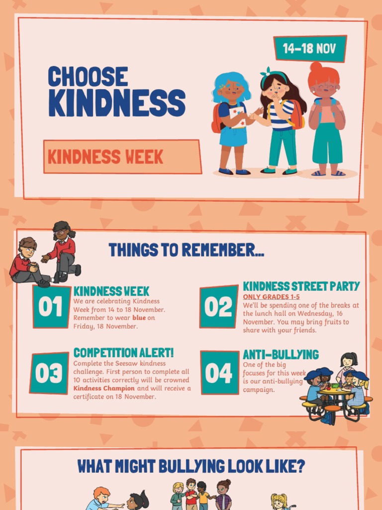 Anti-Bullying Mini-Lesson and Tree of Kindness Activity - 14 Nov 2022 ...