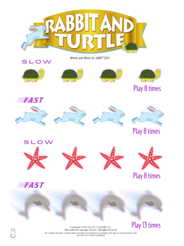 Rabbit and Turtle Beginner Student | PDF