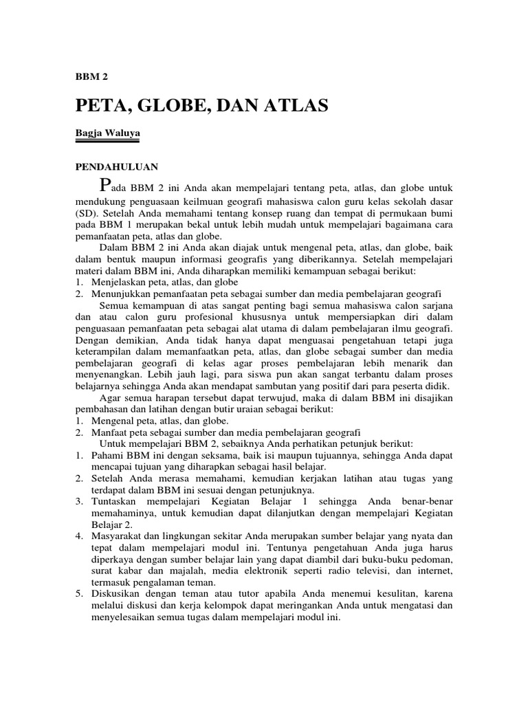Adoc - Pub Peta Globe Dan Atlas | PDF