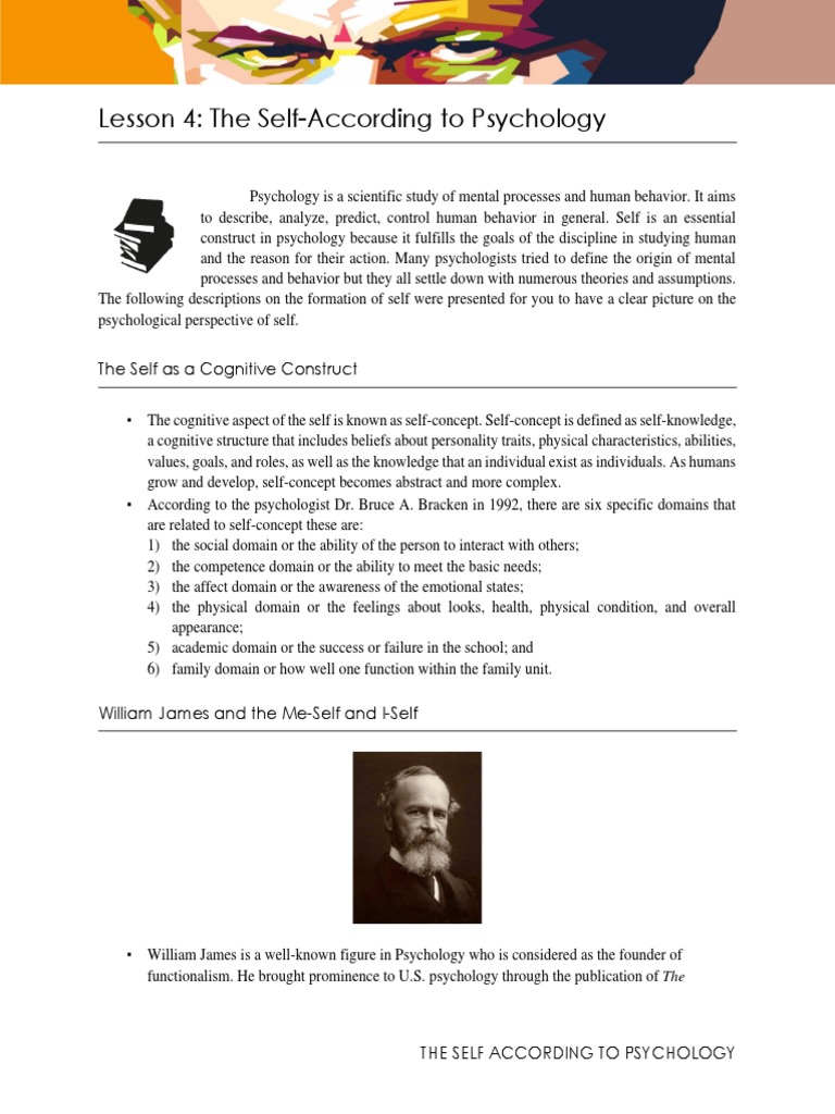 Lesson 4 The Self According To Psychology-1 | PDF | Self Concept | Self