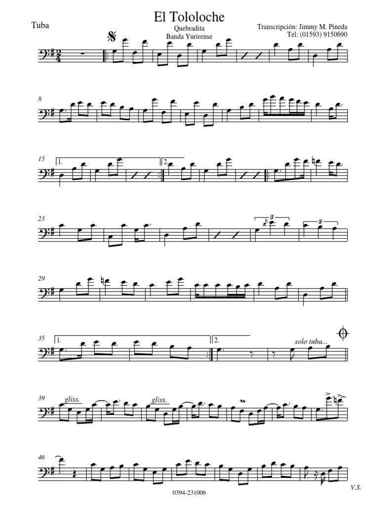 Tuba Chicoteada | PDF