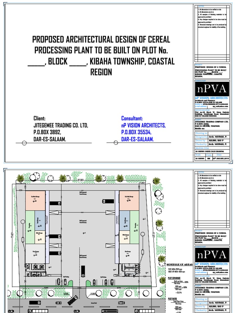 Cereal Processing Plant Design Plans | PDF | Economic Sectors