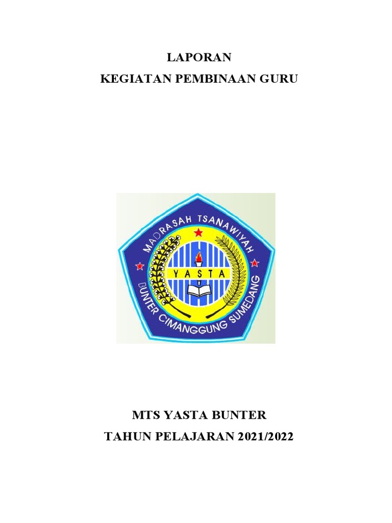 Laporan Kegiatan Pembinaan Guru | PDF Laporan Kegiatan Pembinaan Guru | PDF