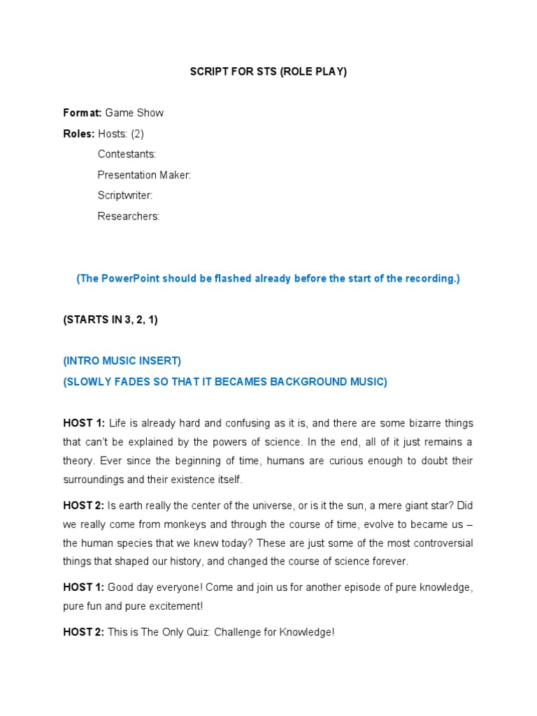 Script For STS | PDF | Heliocentrism | Nicolaus Copernicus