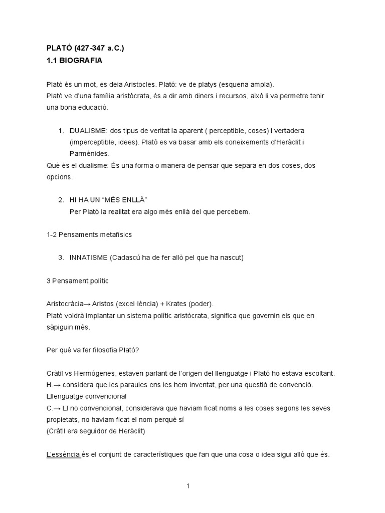 PLATÓ | PDF