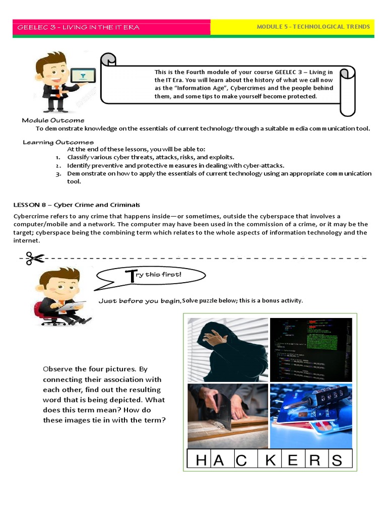 Living in The It Era Module 4 | PDF | Cybercrime | Security