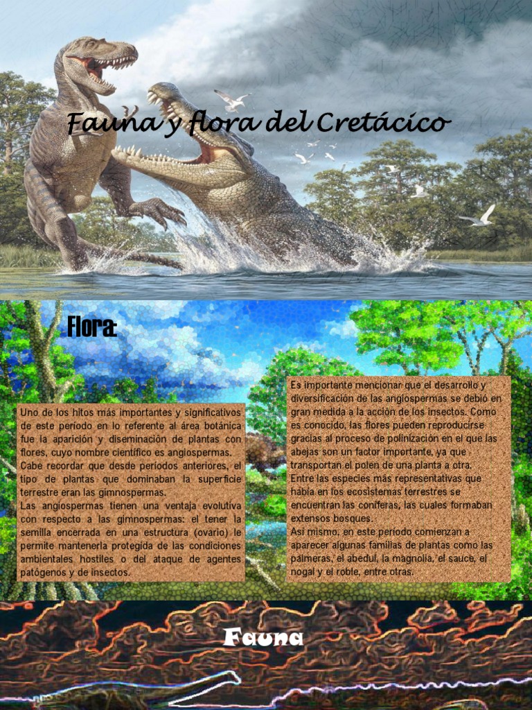 Fauna y Flora Del Cretaceo | PDF | tiranosaurio | Cretáceo