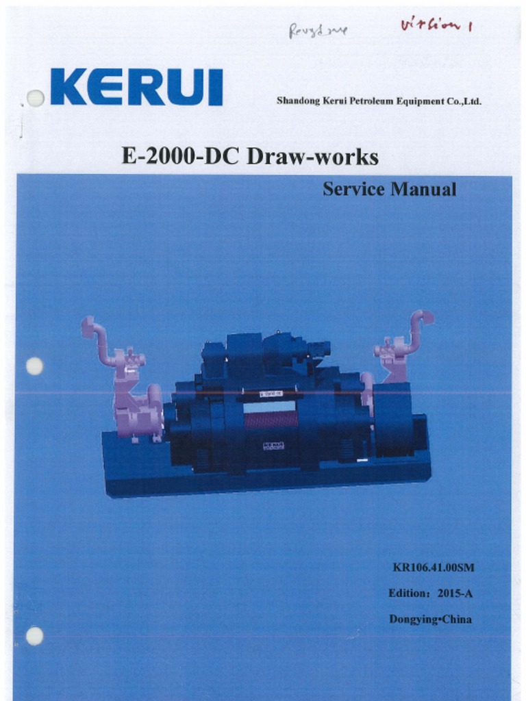 E-2000-Draw Works Service Manual | PDF