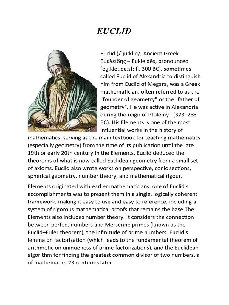 EUCLID | PDF | Euclid | Mathematics