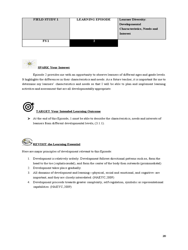 Module 2 FS1 | PDF | Learning | Developmental Psychology