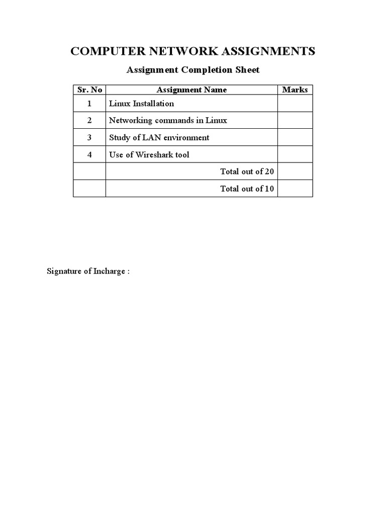 Assigment-Worksheet 2 | PDF | Computer Network | Ip Address