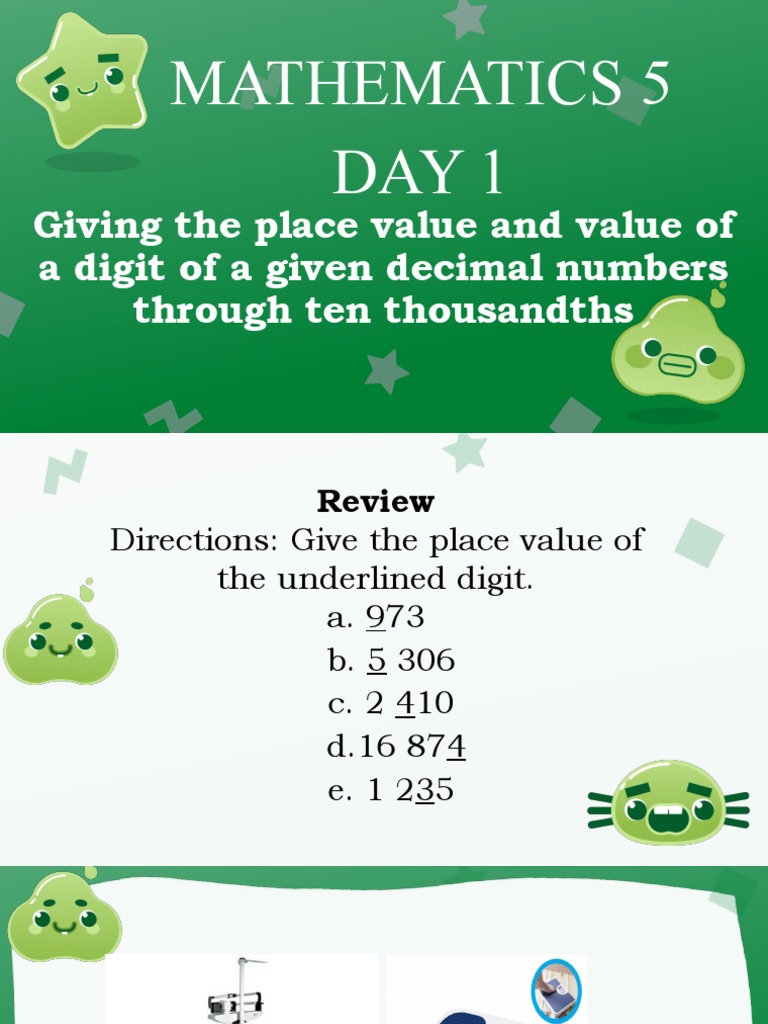 Understanding Decimal Place Values | PDF | Numbers | Decimal