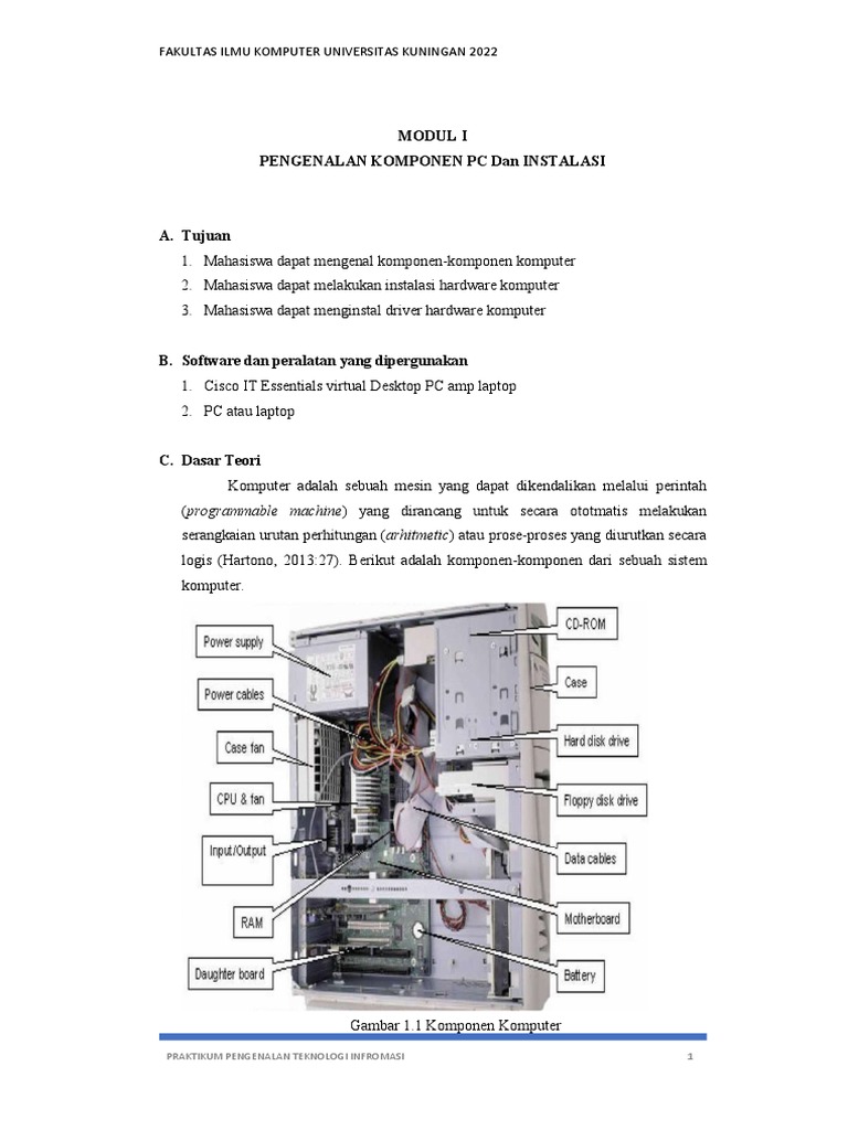 Modul Praktikum Pengantar Teknologi Informasi (TI) | PDF