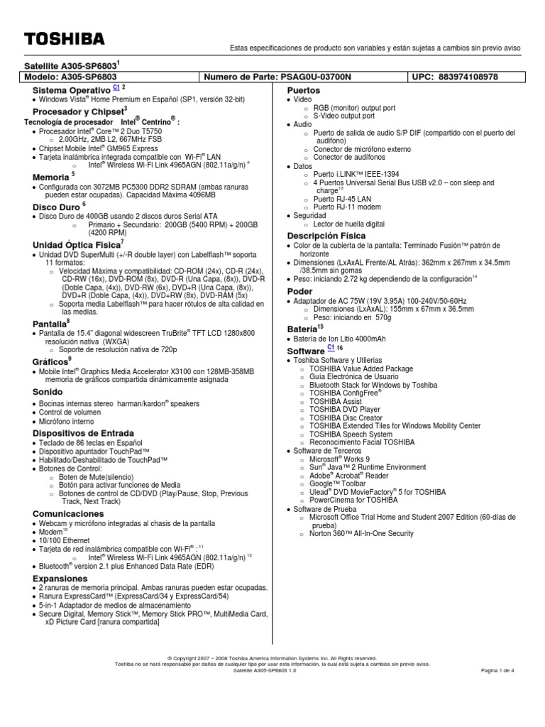 A305 SP6803 | PDF | Ieee 802.11 | Software