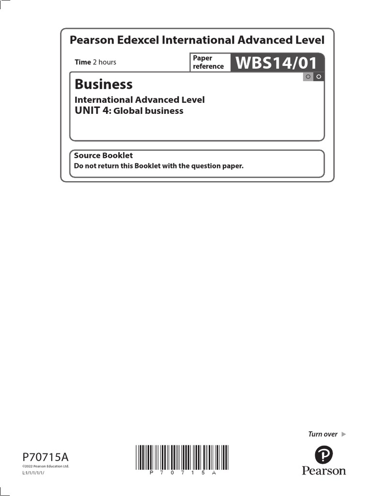 Jan 2022 Bus Unit 4 QP | PDF | Protectionism | Supply Chain