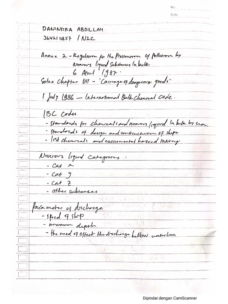 N2C - Danindra Abdillah - Rangkuman Annex 2 | PDF