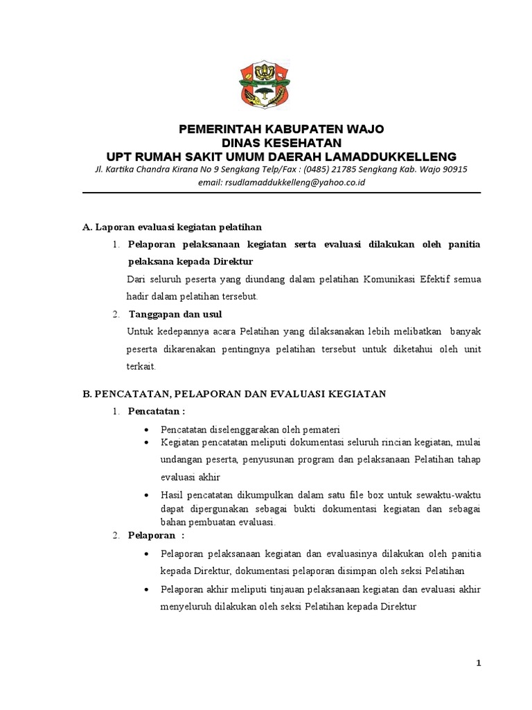 Laporan Evaluasi Code Blue | PDF | Bisnis | Teknologi & Rekayasa