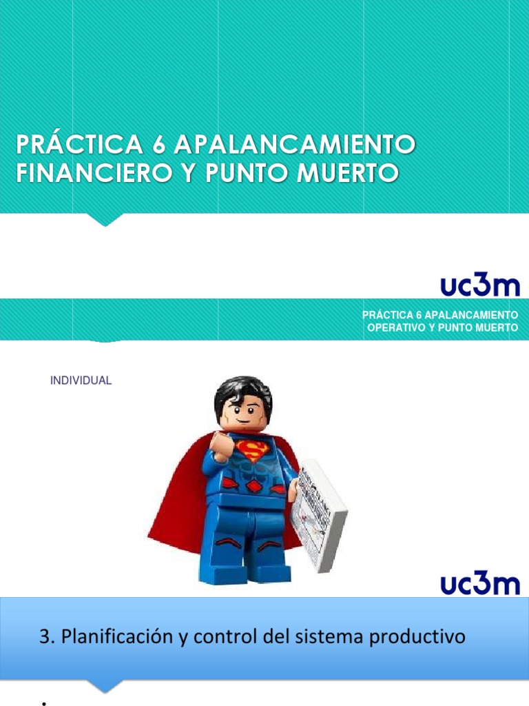 Practica 6 Punto Equilibrio y Apalancamiento Operativo - Enunciado | PDF | Apalancamiento ...