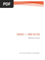 Accountancy, Business and Management (Abm) Grade 11 Grade 12 First ...