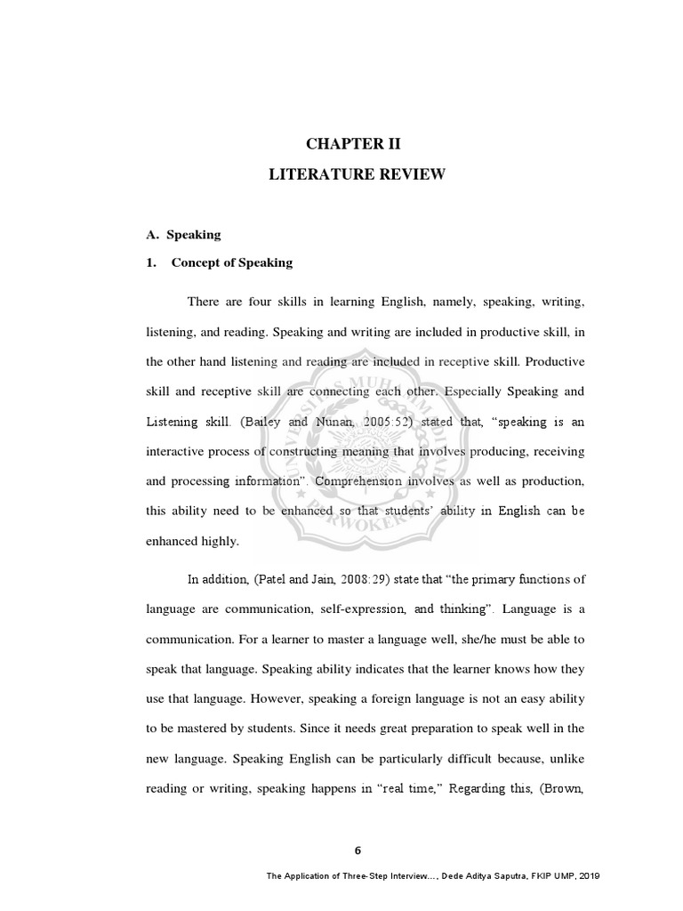 Dede Aditya Saputra - Chapter Ii | PDF | English As A Second Or Foreign ...