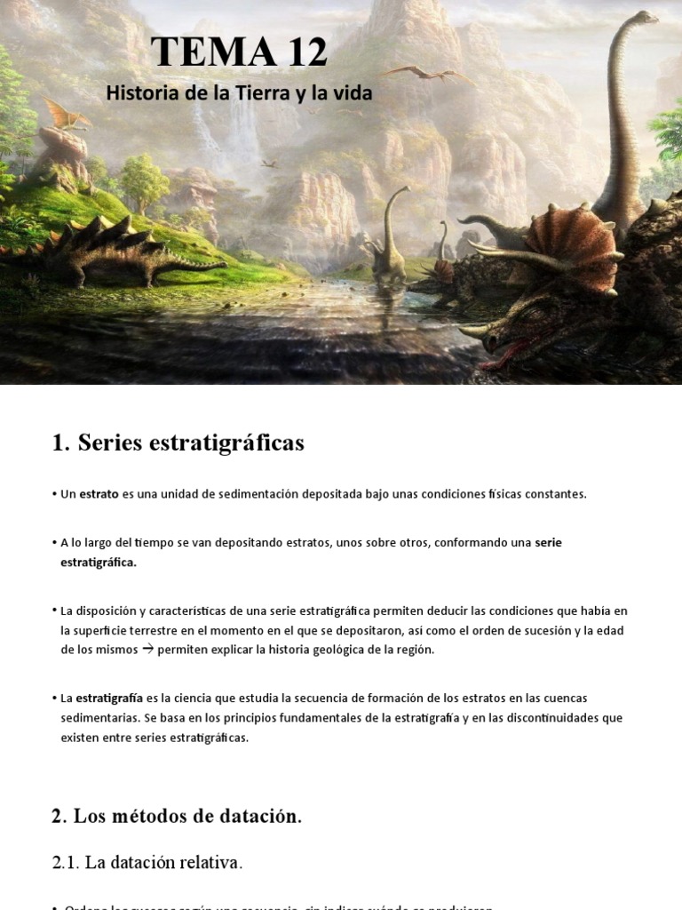 TEMA 12 BG 1bach | PDF | Era de Hielo | Estrato