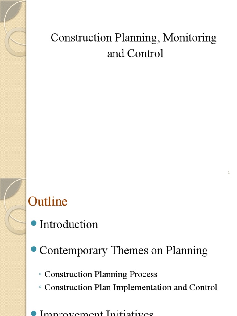 Construction Planning and Control Guide | PDF | Lean Manufacturing ...