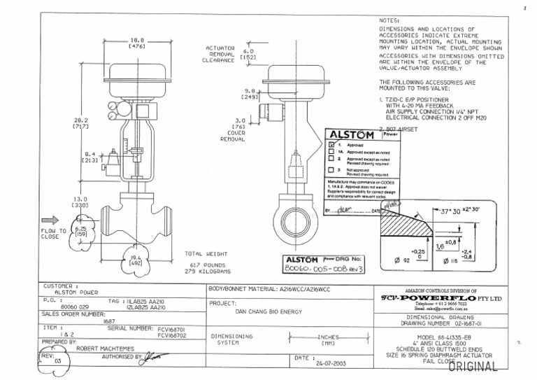 80060-005-008 - 3 Model 88-41335-EB 4 Inch. ANSI CLASS 1500 Schedule 120 Buttweld Ends Size 16 ...