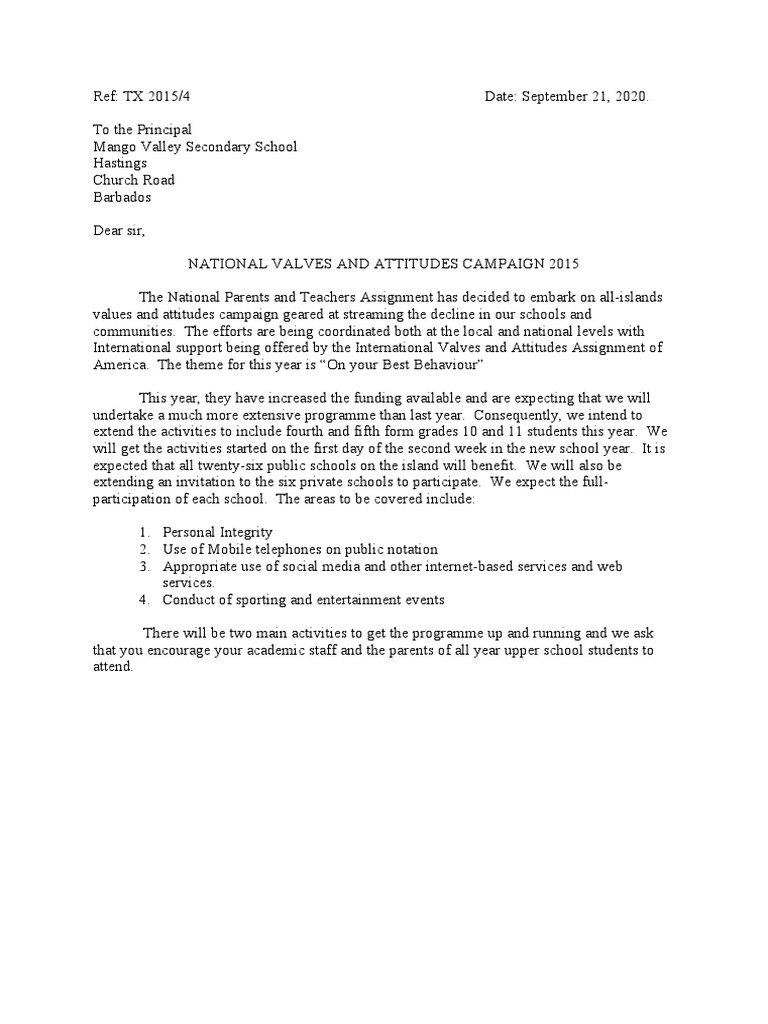 Indented Style Letter | PDF