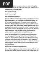 50th Birthday Emceeing Script | PDF