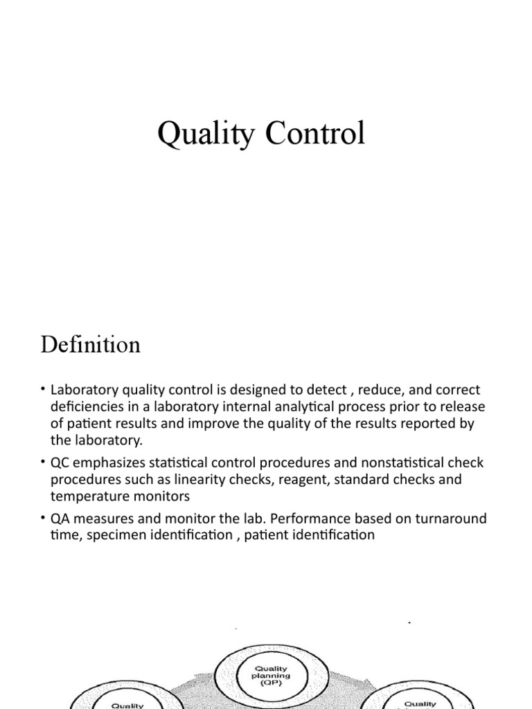 Quality Control | PDF | Methodology | Science