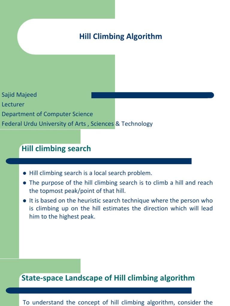 Hill Climbing | PDF
